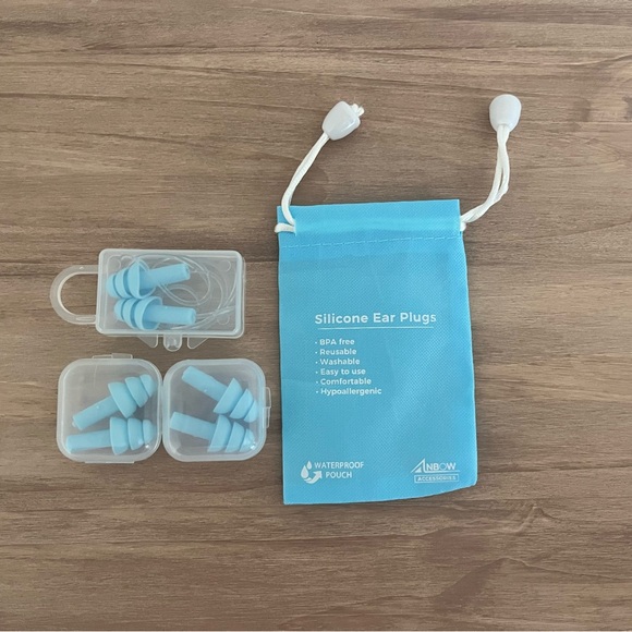 Anbow | Other | Light Blue Ear Plugs With Silicone Loops Perfect For ...